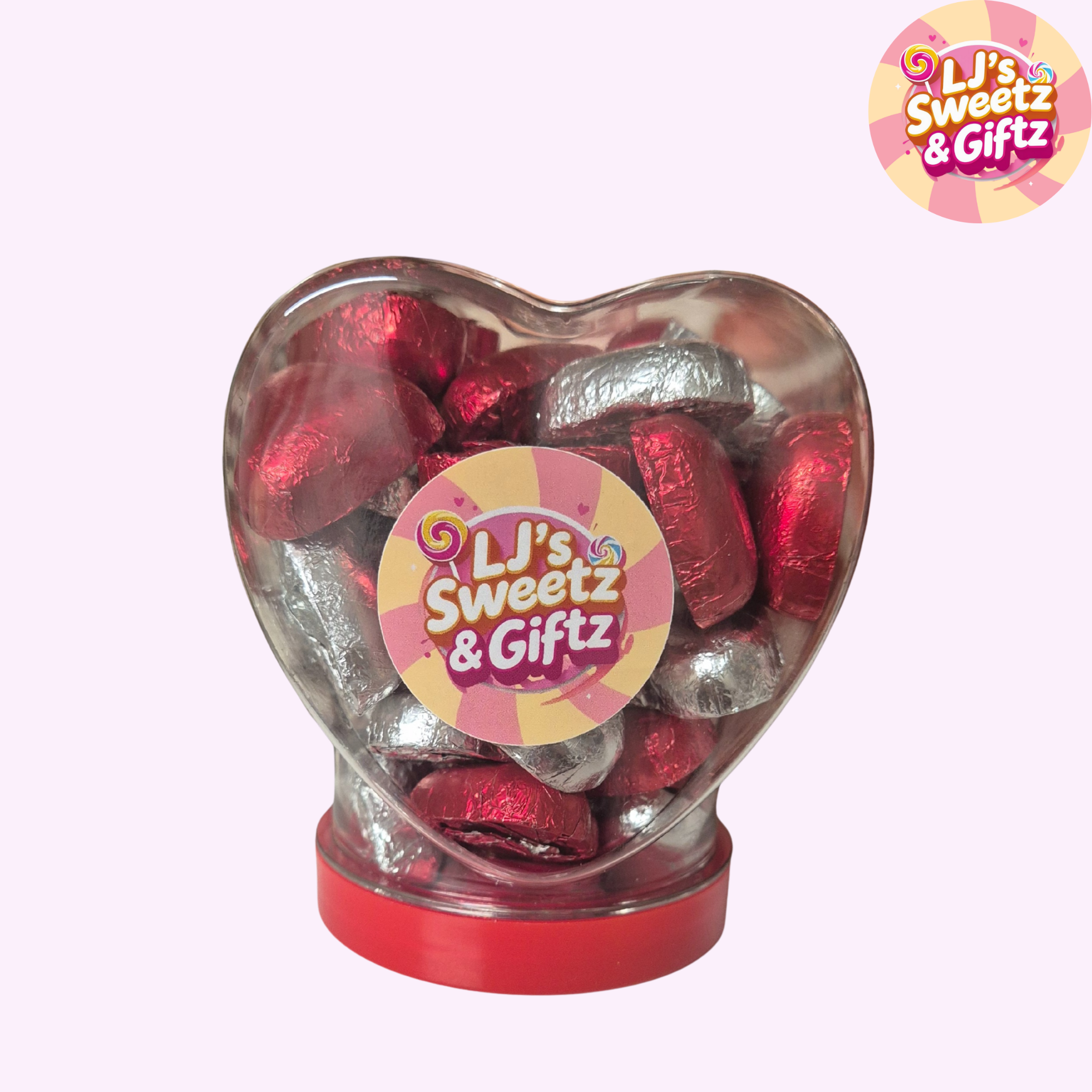 Valentines Chocolate Filled Heart Jar – LJs Sweetz & Giftz